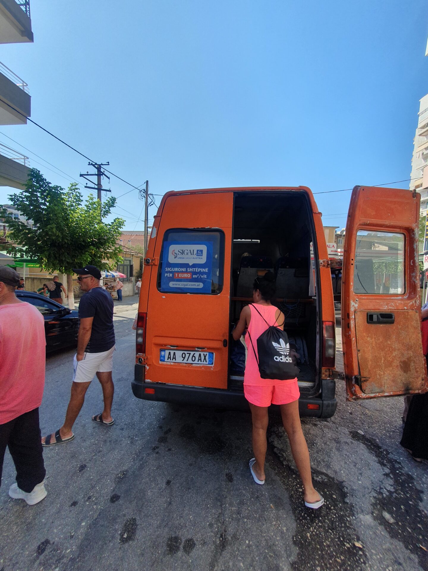 Travelling from Vlore to Saranda by Bus
