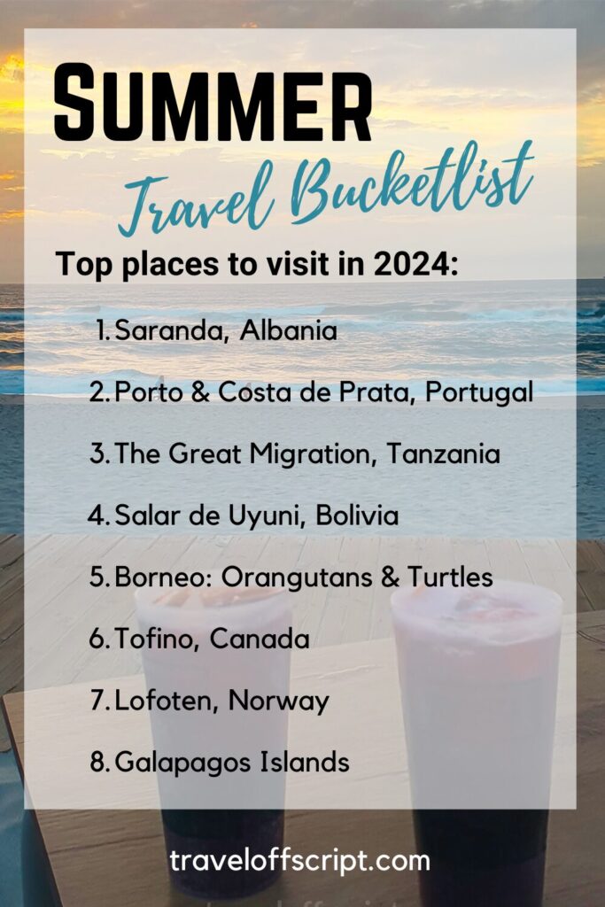 Ultimate Summer Travel Bucket List 2024